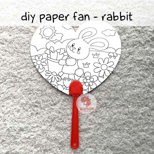 Zoetoys DIY Paper Fan Flower | Mainan Mewarnai Kipas | Art and Craft ...