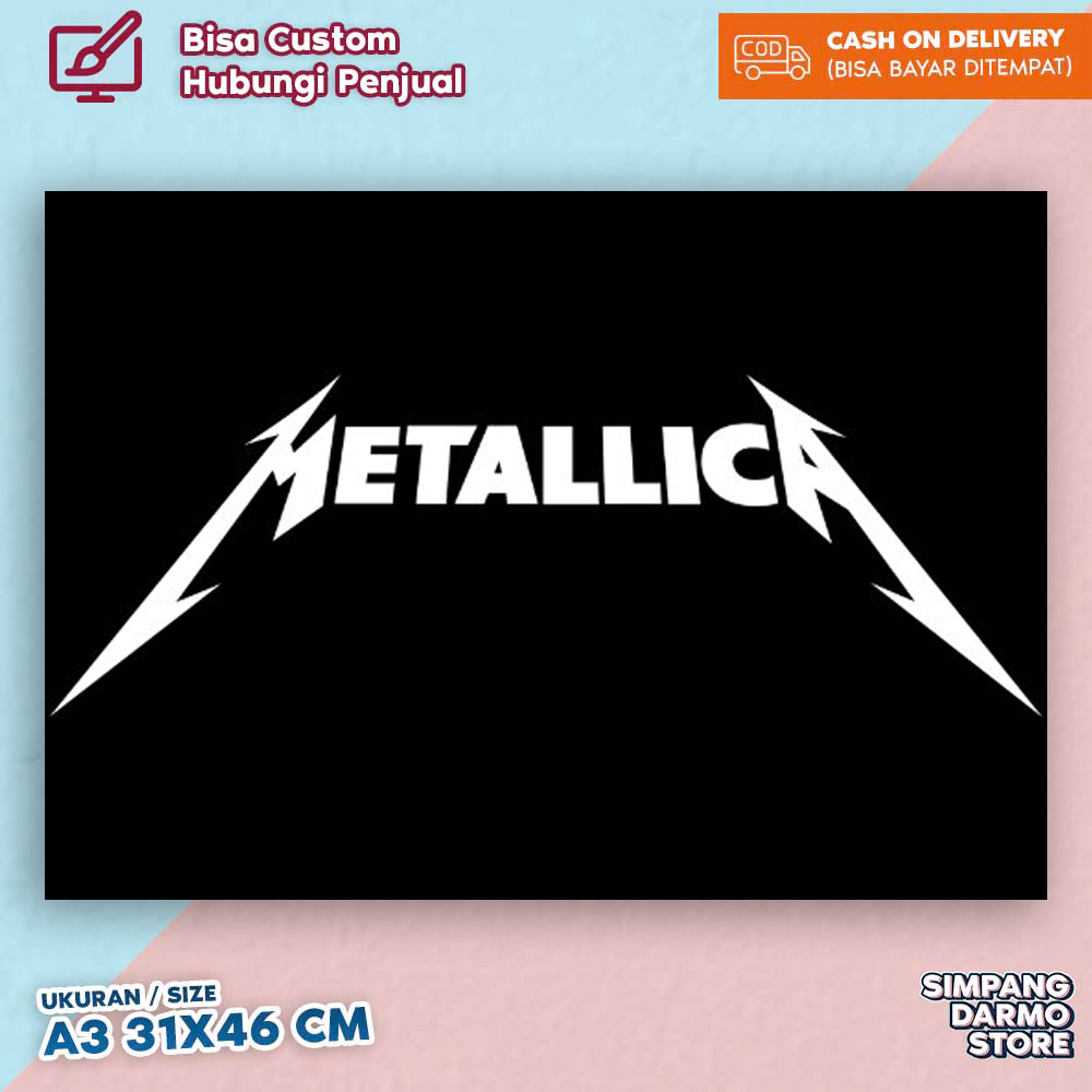 Poster Band Metalica Terbaru Tersedia Berbagai Ukuran A4 A3 Besar Kecil ...