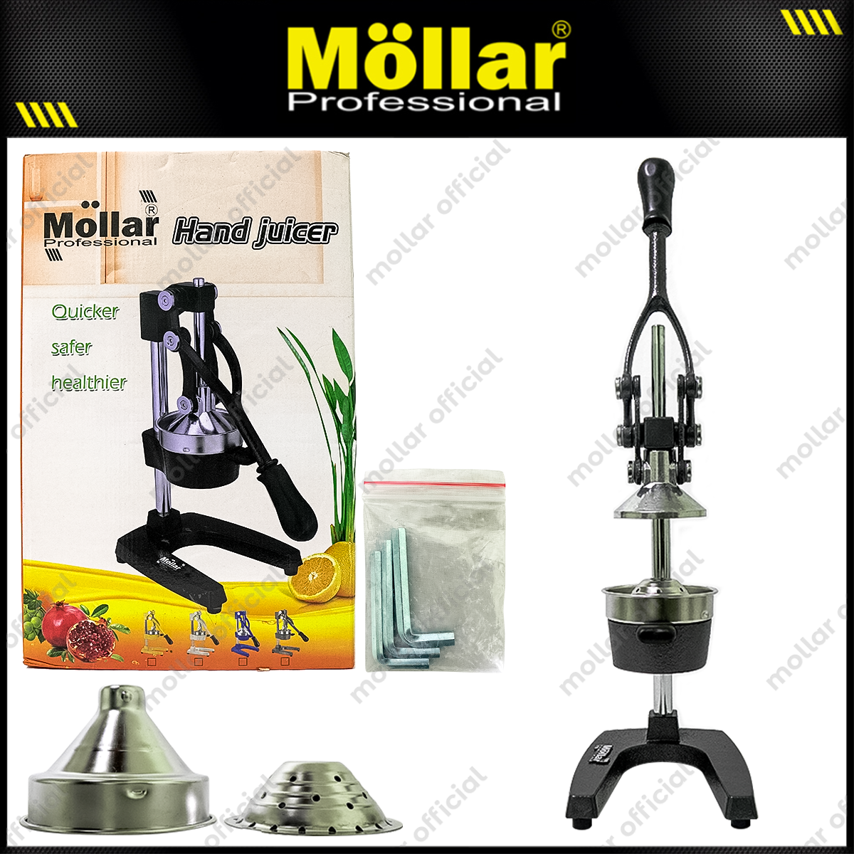 MOLLAR ET-5015 Alat Peras Jeruk Manual Press Hand Juicer Stainless ...