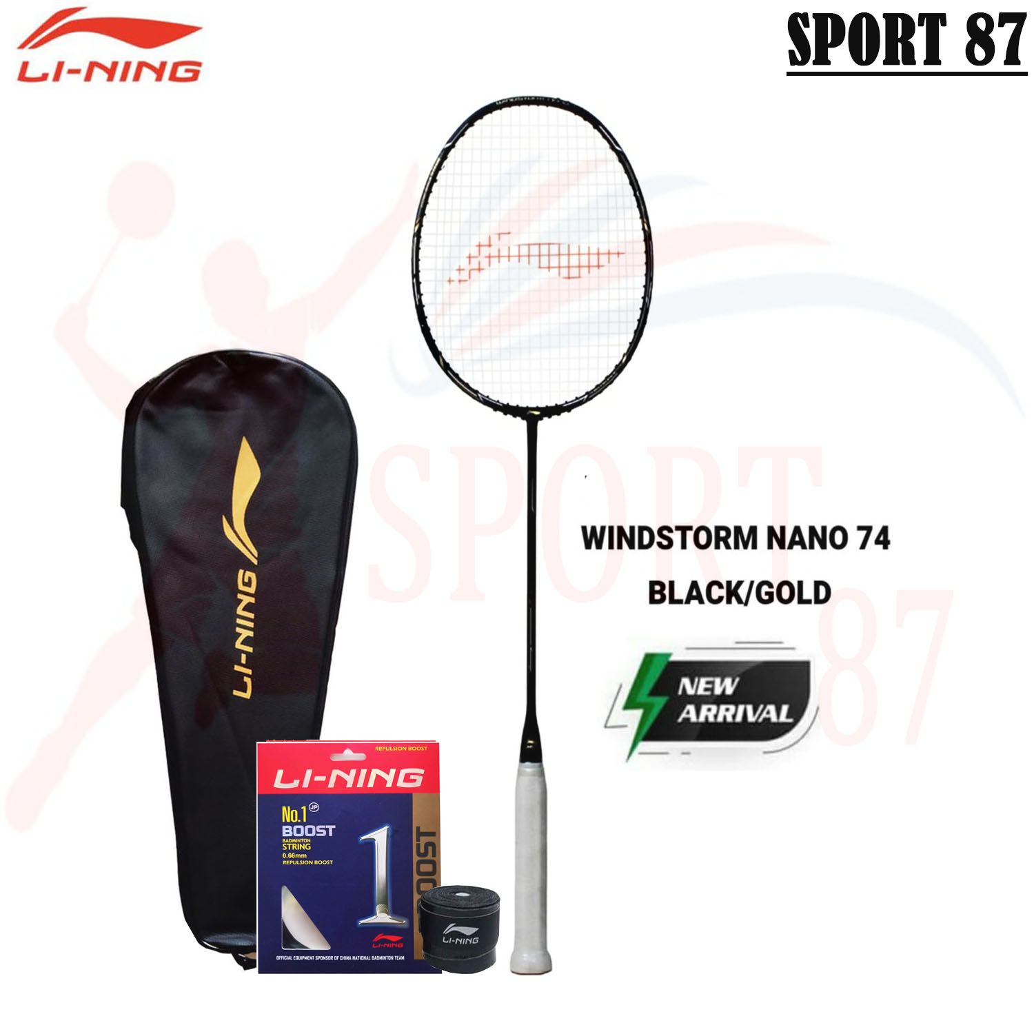 Raket Lining Windstrom Nano 74 Original Raket Bulutangkis Lining ...