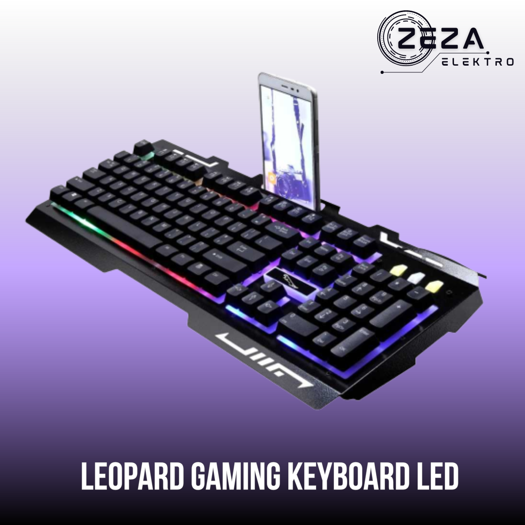 Leopard Gaming Keyboard Led Keyboard Komputer Keyboard Mouse 1 Paket Keyboard Usb Keyboard Mouse 1751