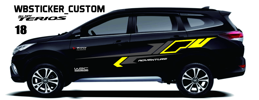 STICKER VARIASI BODY SAMPING MOBIL CUTTING STICKER DECAL STICKER ALL ...