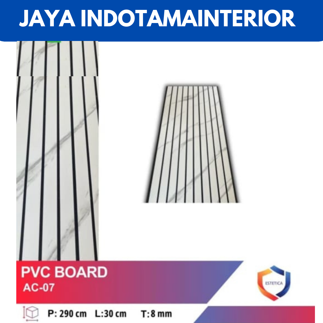 PVC Board Wall Panel Dinding PVC Motif Marmer Panjang 2,9 Meter - AC 07 ...