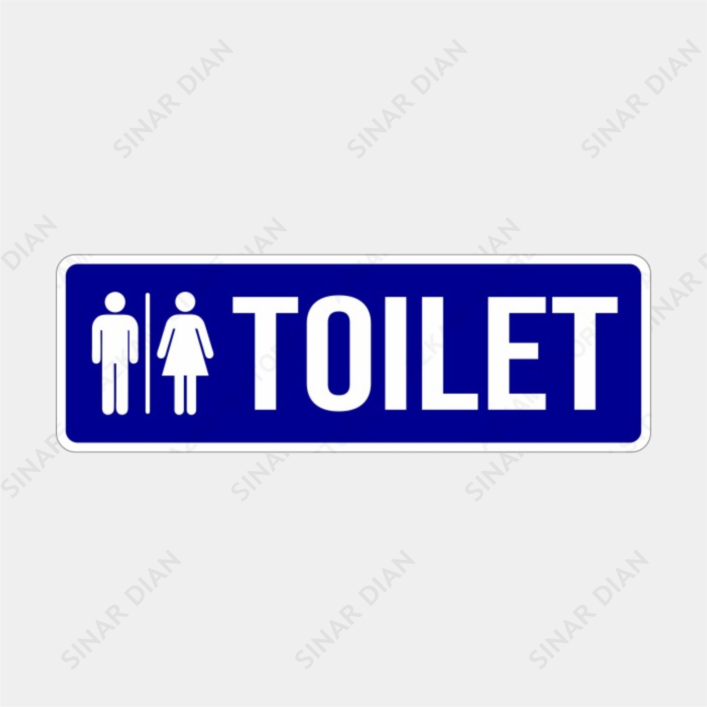Rambu Sign Papan Toilet 30cm x 10cm Akrilik | Lazada Indonesia