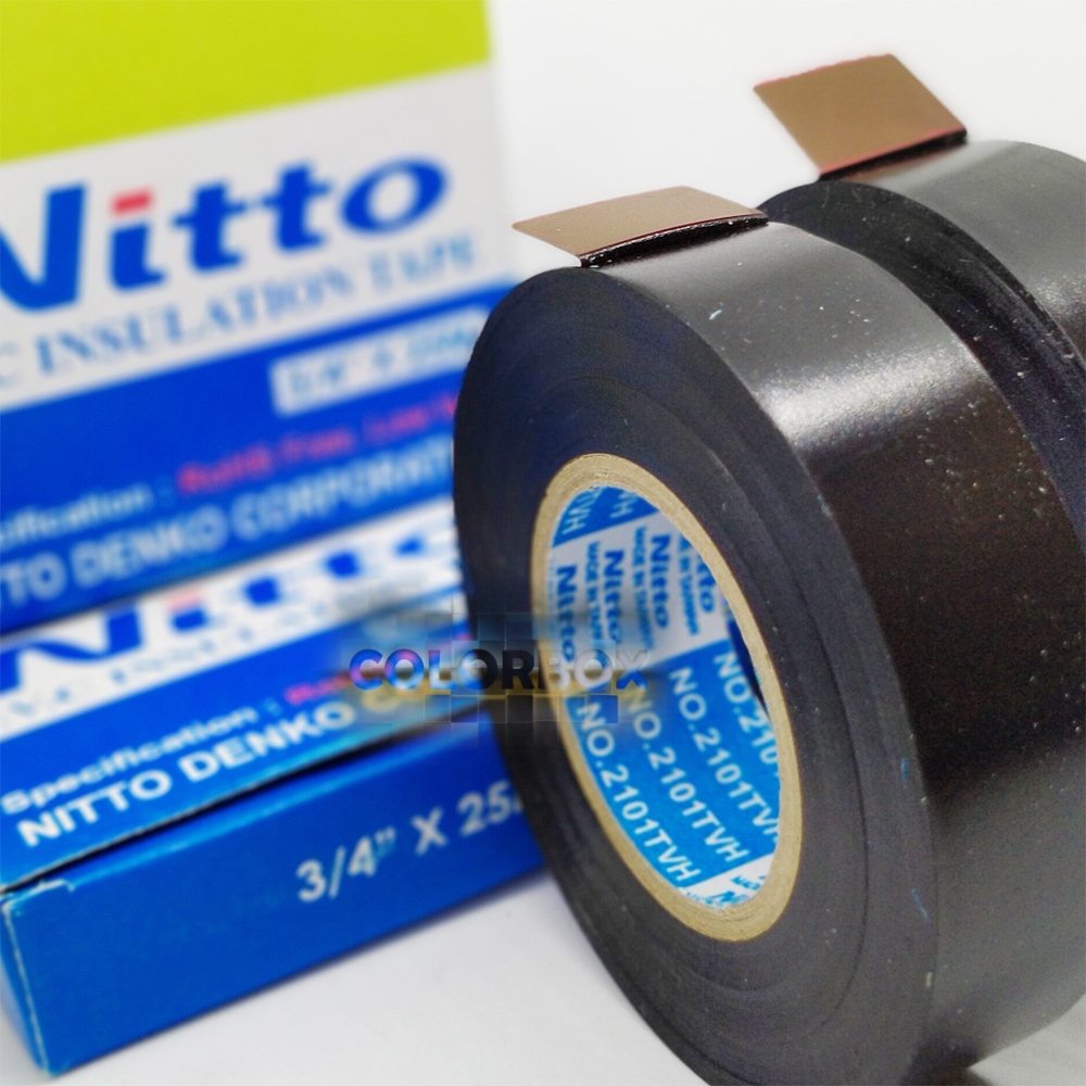 Isolasi Kabel Listrik Nitto Elastis 12 Meter / 25 Meter dan Lengket ...