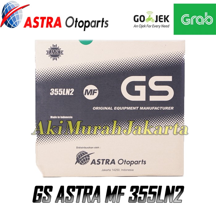 Aki Mobil All New Fortuner Bensin Gs Mf Oem 355Ln2 / Ln2 | 12V - 60Ah ...