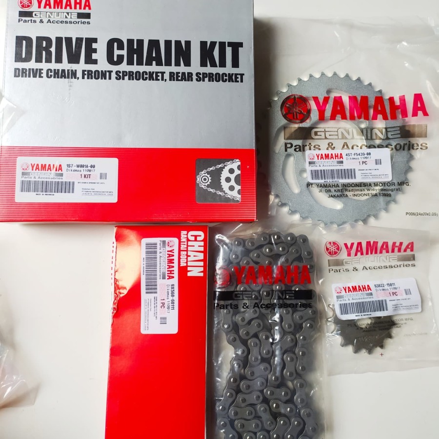 GEAR SET GIRSET GIR SET MOTOR JUPITER MX OLD LAMA ( GEARSET 1S7 / 4ST ...