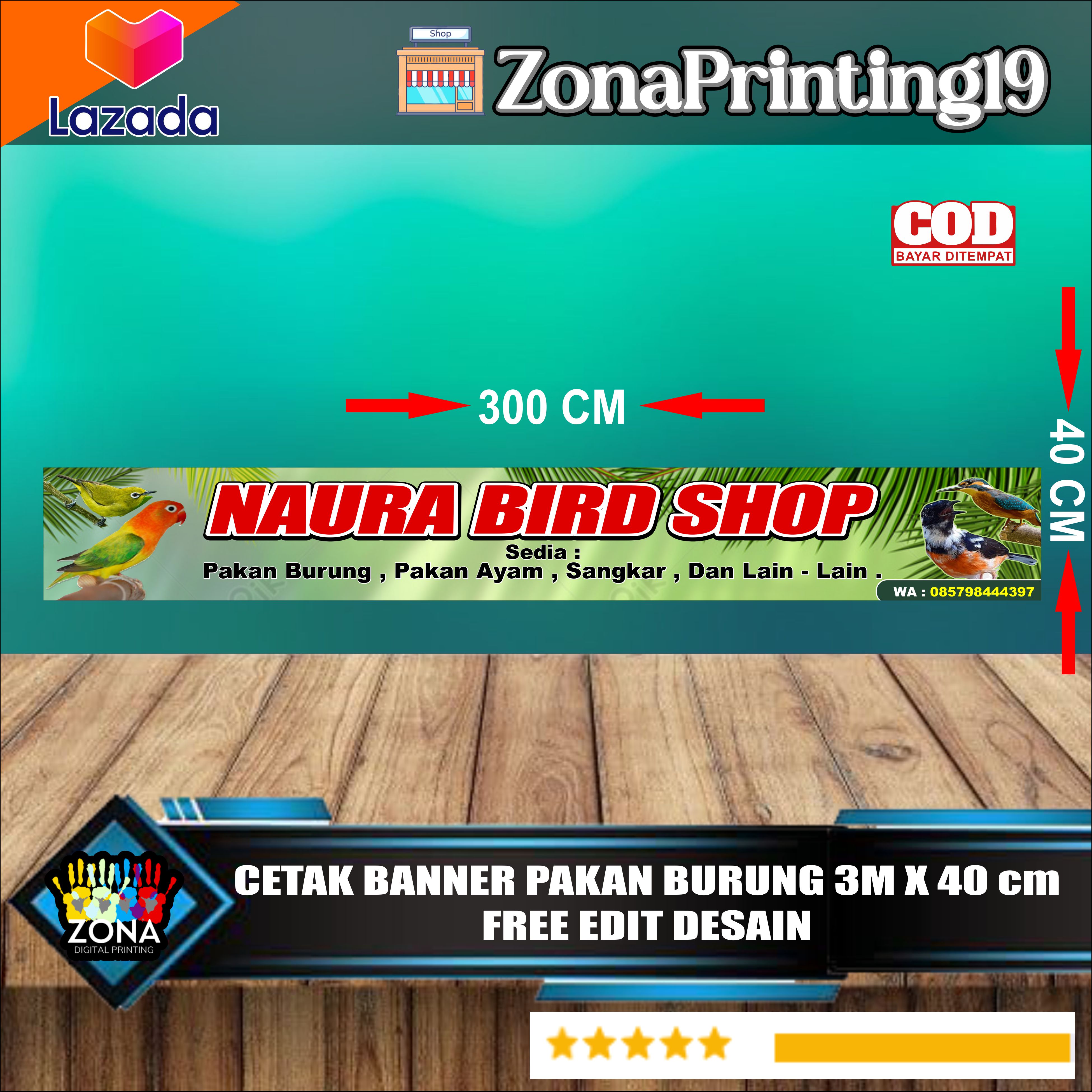 Cetak Spanduk Banner Baligho Toko Pakan Hewan unggas burung Bebas ...