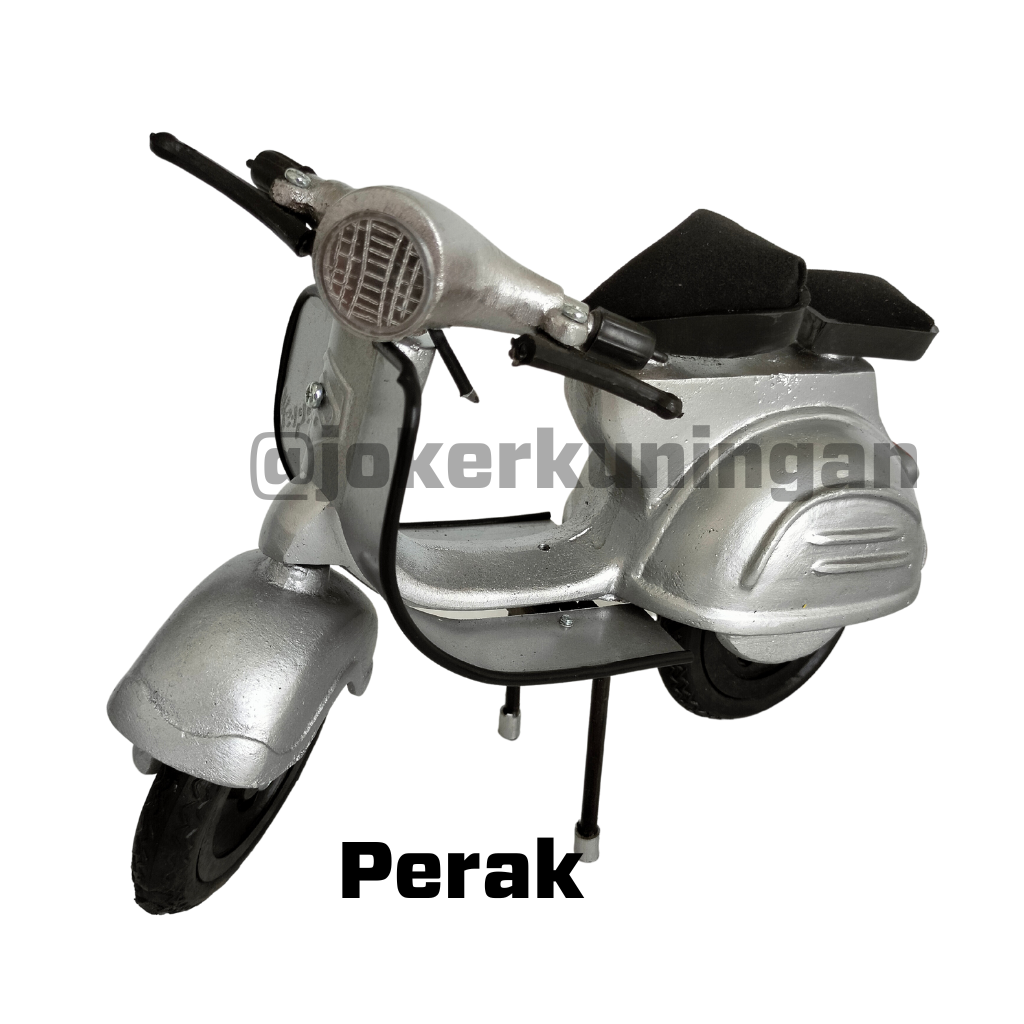 DIECAST MINIATUR SEPEDA MOTOR VESPA KUNO MINIATUR VESPA ANTIK MINIATUR ...