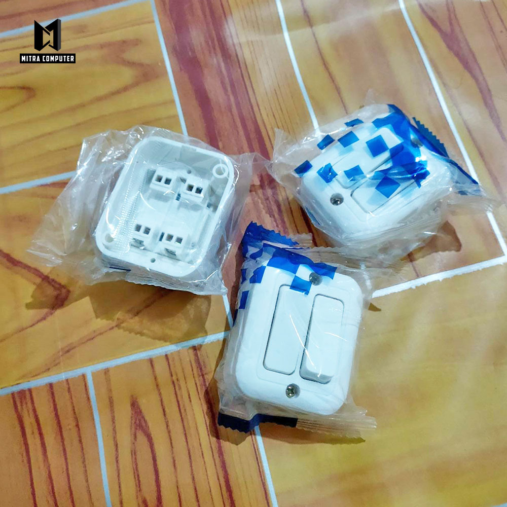 Saklar Double Tempel Kayu | Lazada Indonesia