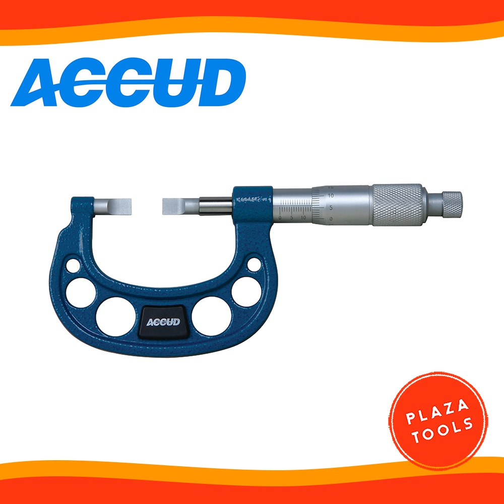 Alat Ukur Ketebalan Benda 100-125mm ACCUD Micrometer Mikrometer Sekrup ...