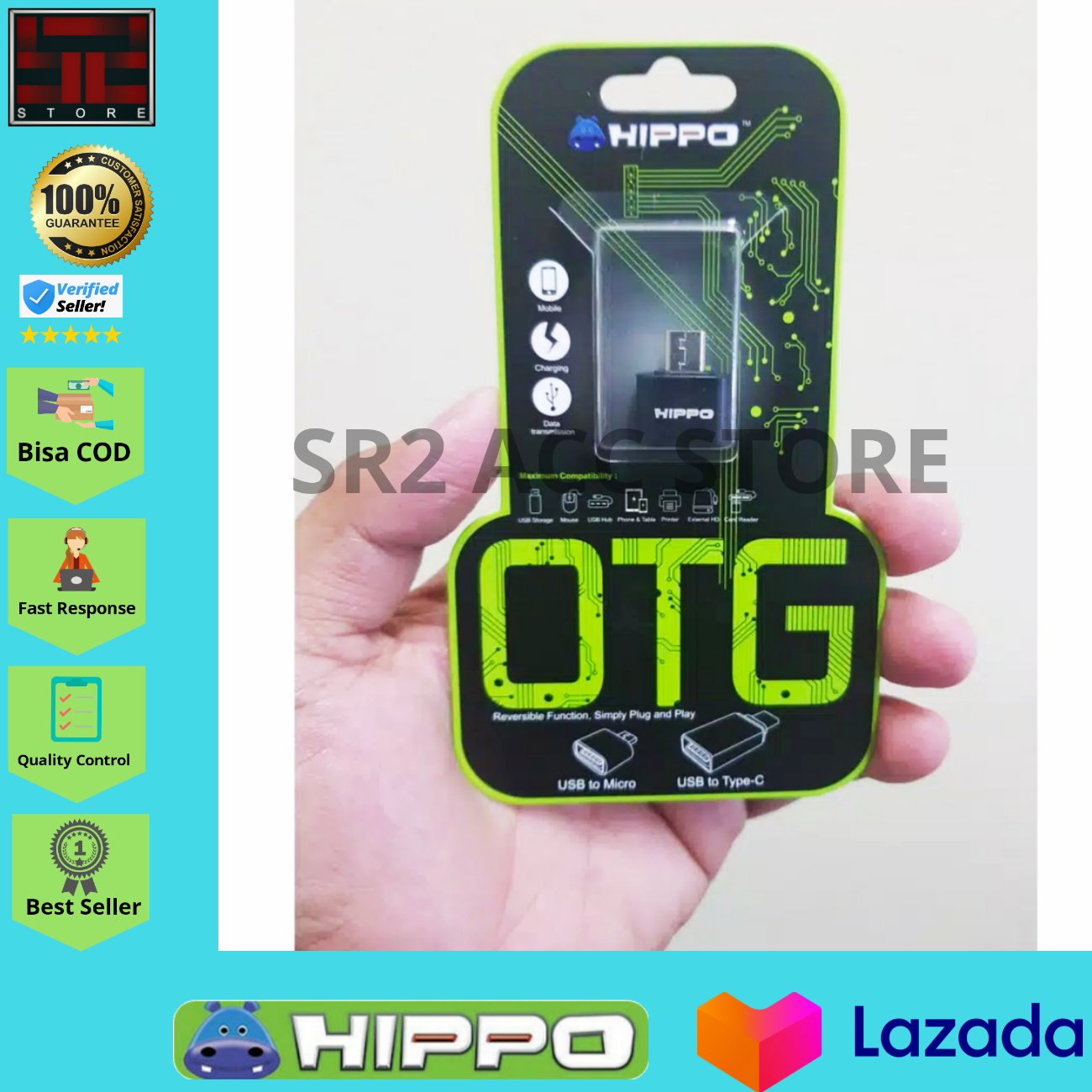 SR2 - OTG Micro Usb to USB Female Adapter / OTG Hippo Non Kabel ...