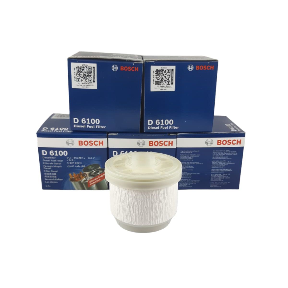 Fuel Filter Solar D 6100 BOSCH D6100 ISUZU DMAX D-MAX MUX MU-X Traga ...