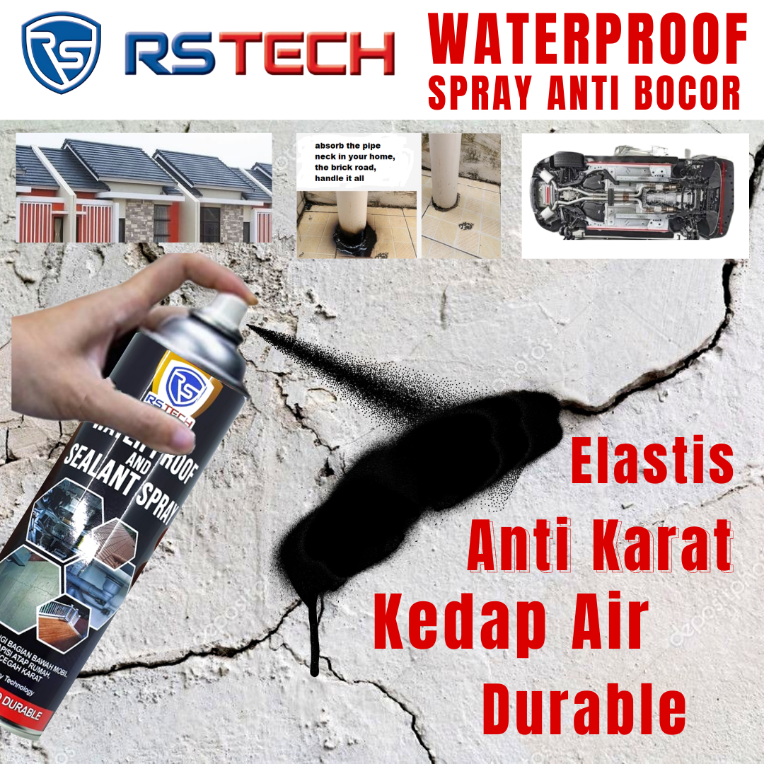 Waterproof Spray Anti Bocor Penambal Cat Karat Plingkut Kolong Mobil ...