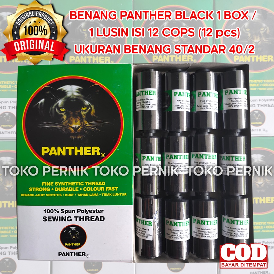 BENANG JAHIT - BENANG JAHIT HITAM - BENANG JAHIT PANTER HITAM - BENANG ...