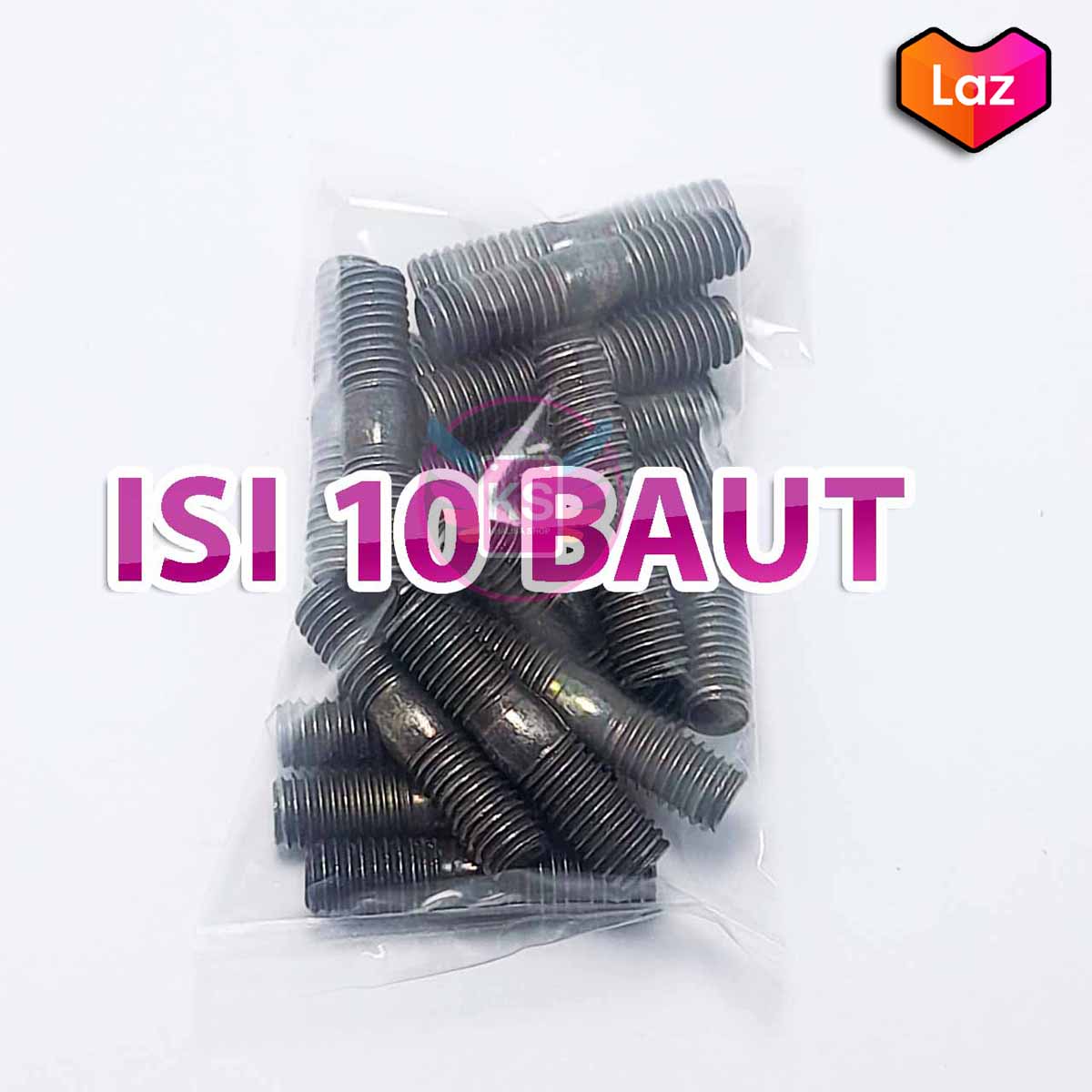 1 pak baut tanam M8x8x35 (12x12) PUTIH baut manifol | Lazada Indonesia