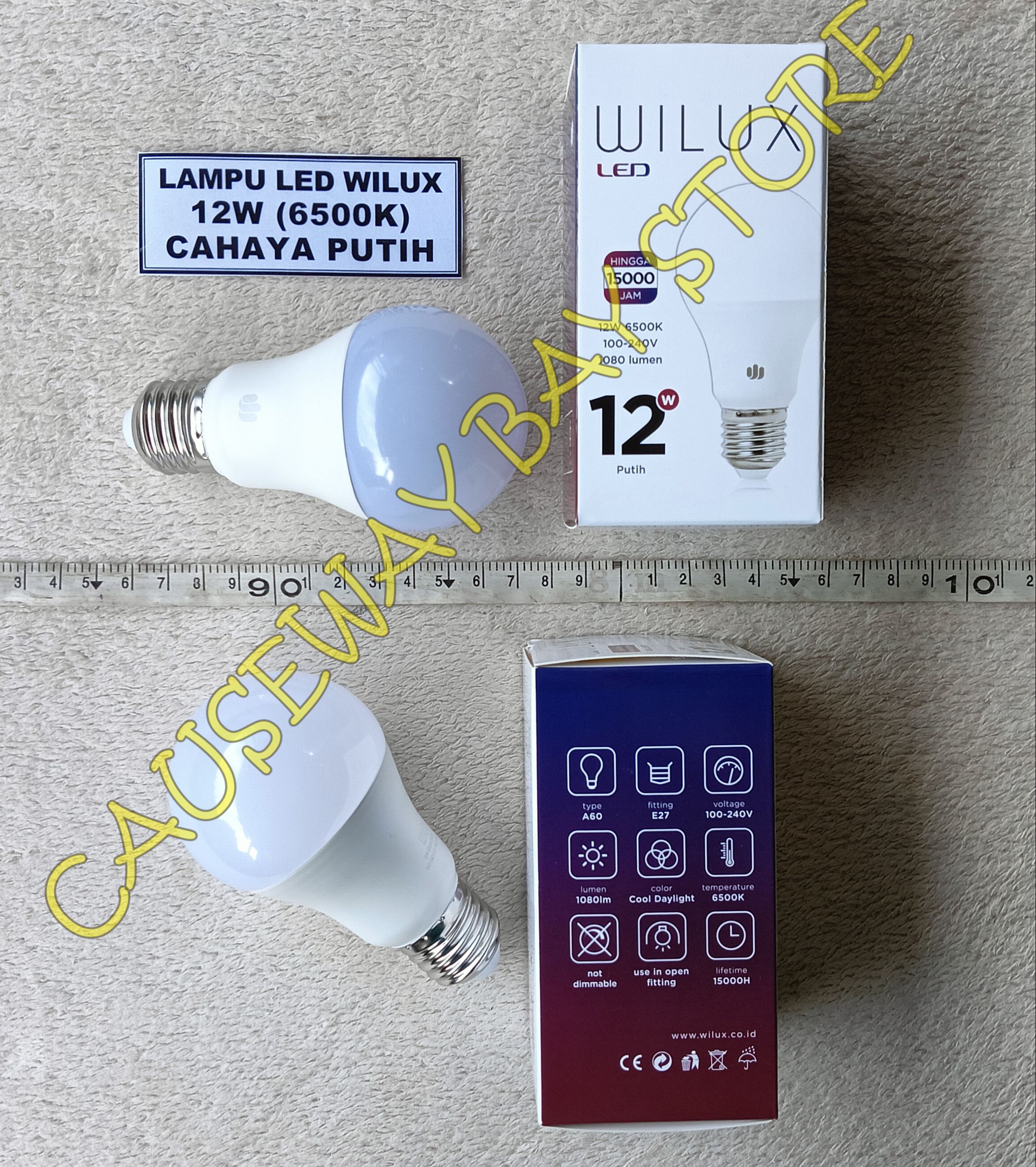 LAMPU LED 12W WILUX 6500K PUTIH | Lazada Indonesia