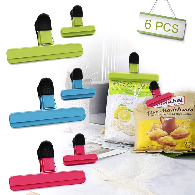 Large Chip Bag Clips Food Clips Plastic Heavy Duty Air Tight Seal Grip ...