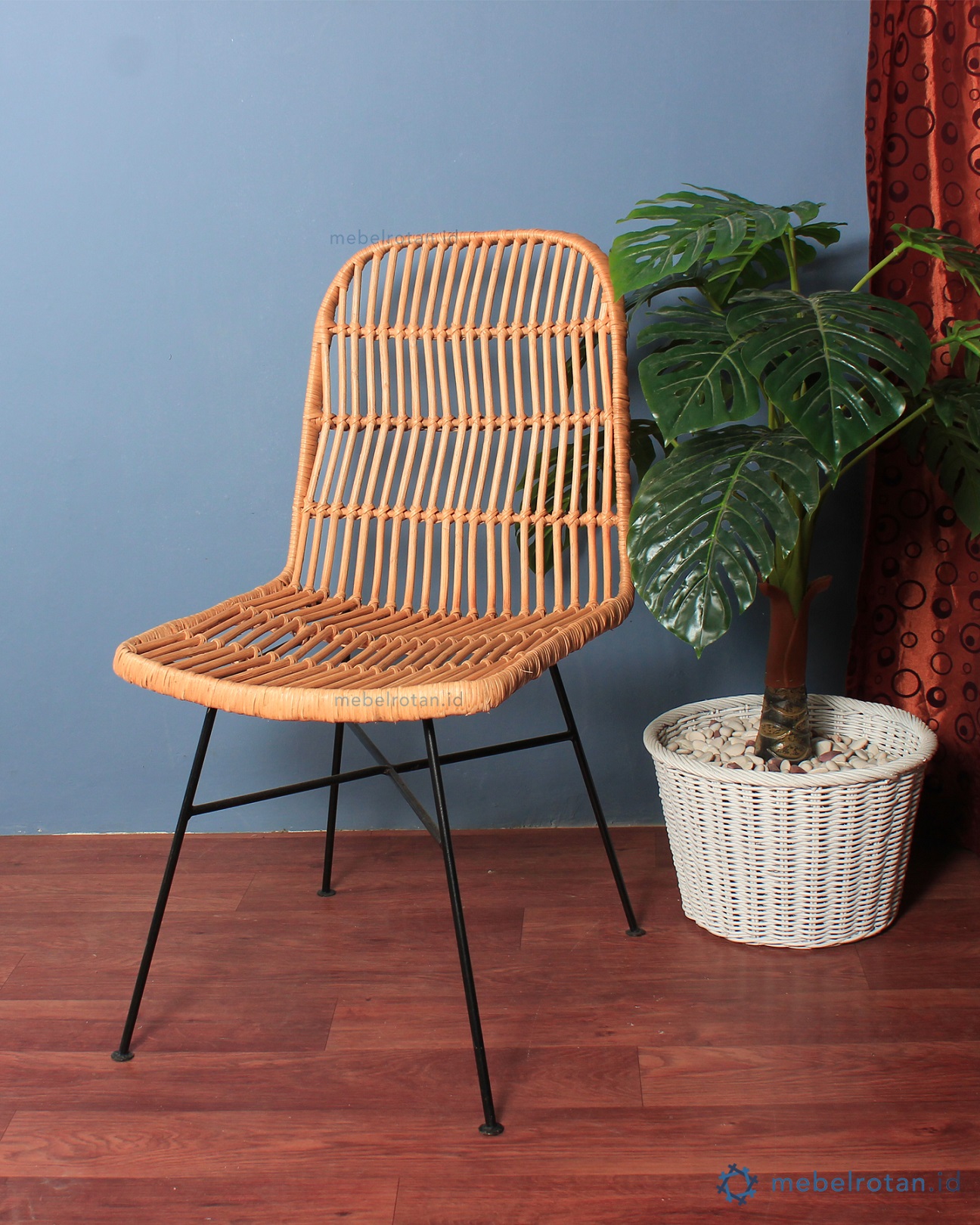 KURSI BESI ROTAN MINIMALIS 002 | KURSI MAKAN BESI | KURSI TAMAN TERAS ...