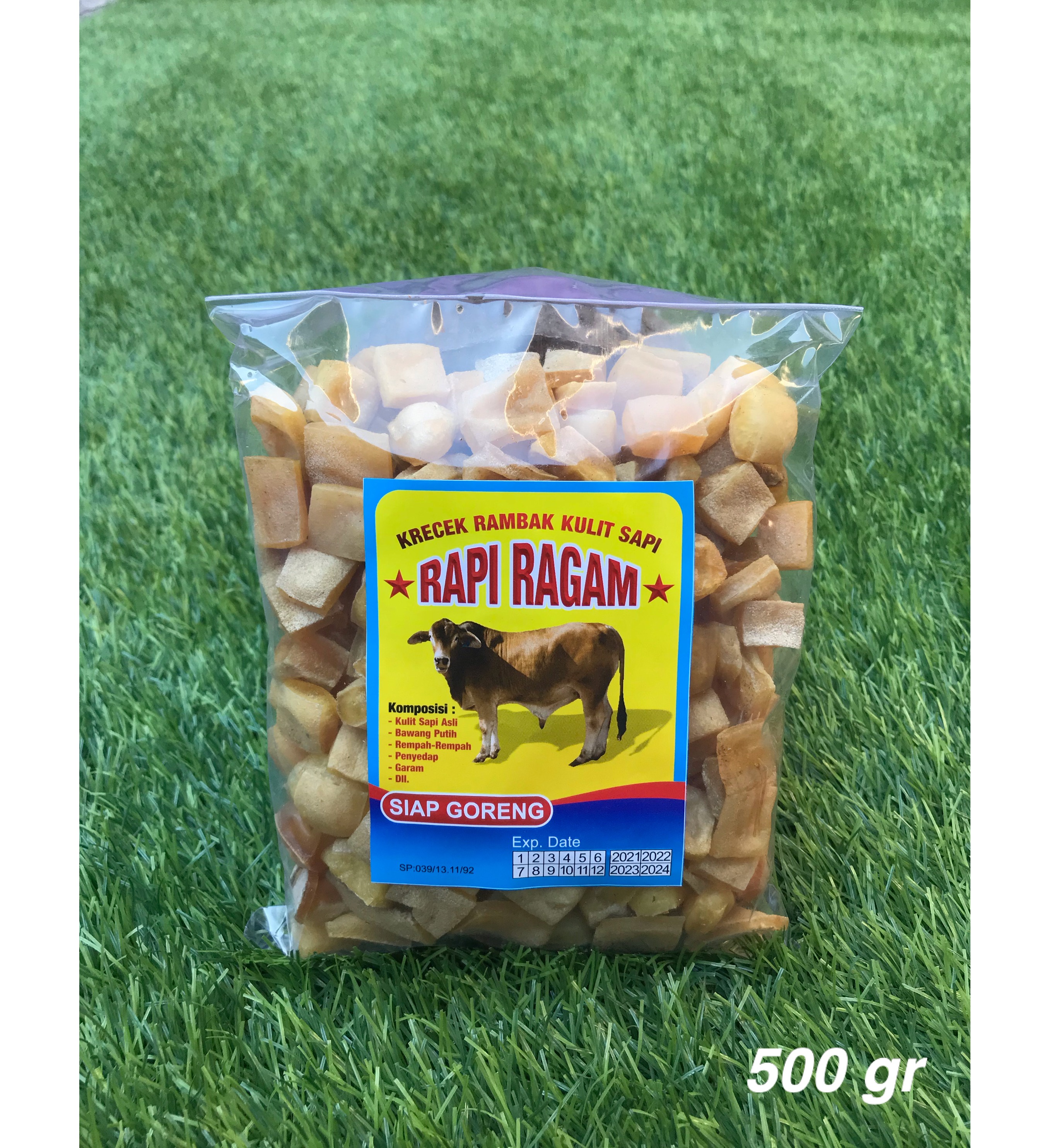 Krecek rambak kulit sapi asli | krupuk rambak (kotak 500 gr) | Lazada ...