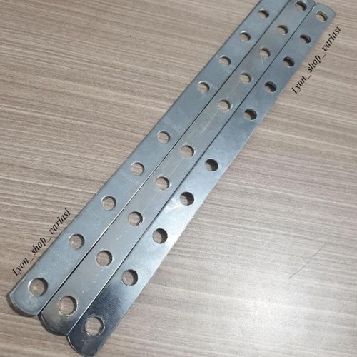 Plat Besi Bolong Tebal Chrome Universal Breket Plat Bolong Besi Tebal ...