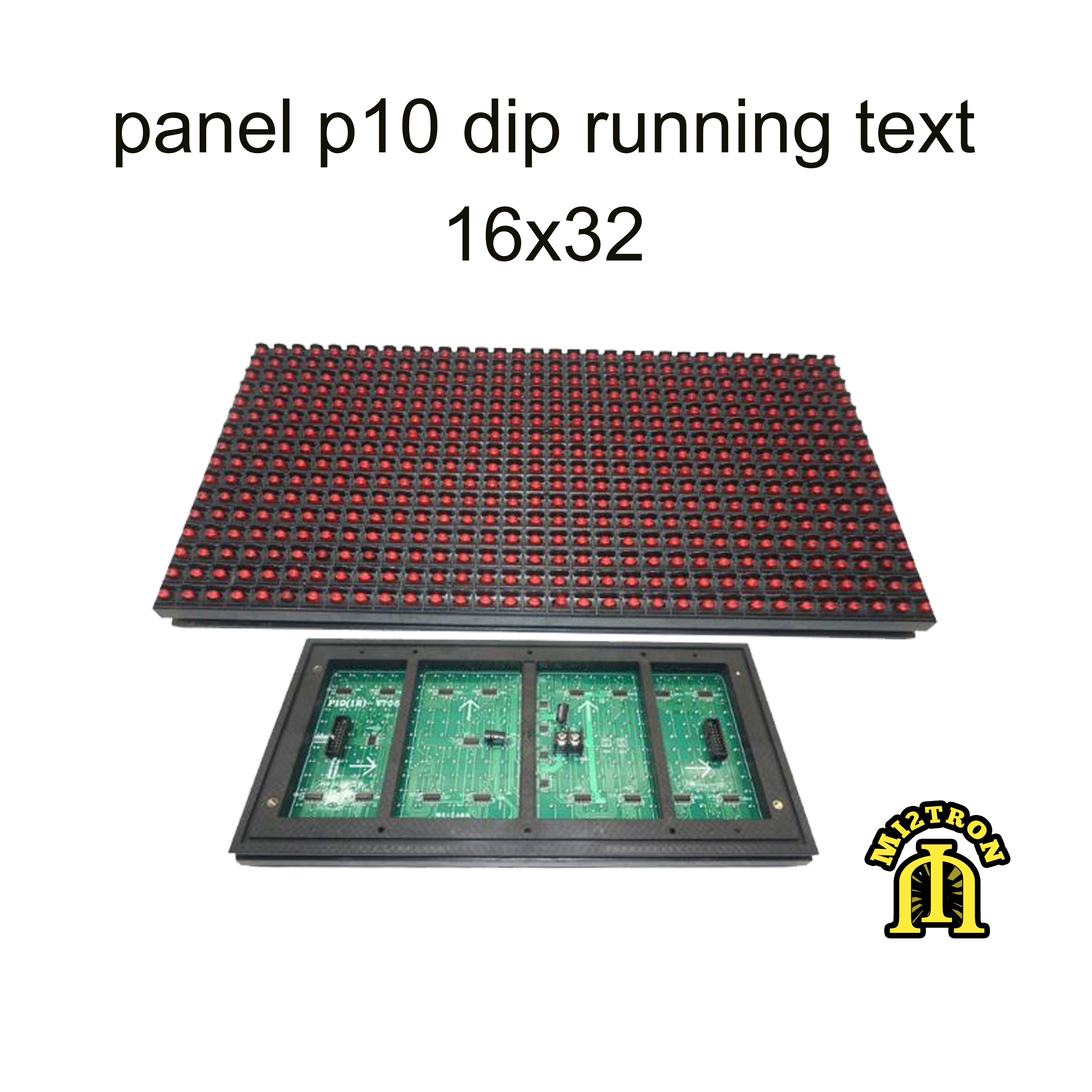 Panel Modul LED P10 Running Text DIP Merah Outdoor Dot Matrix | Lazada ...