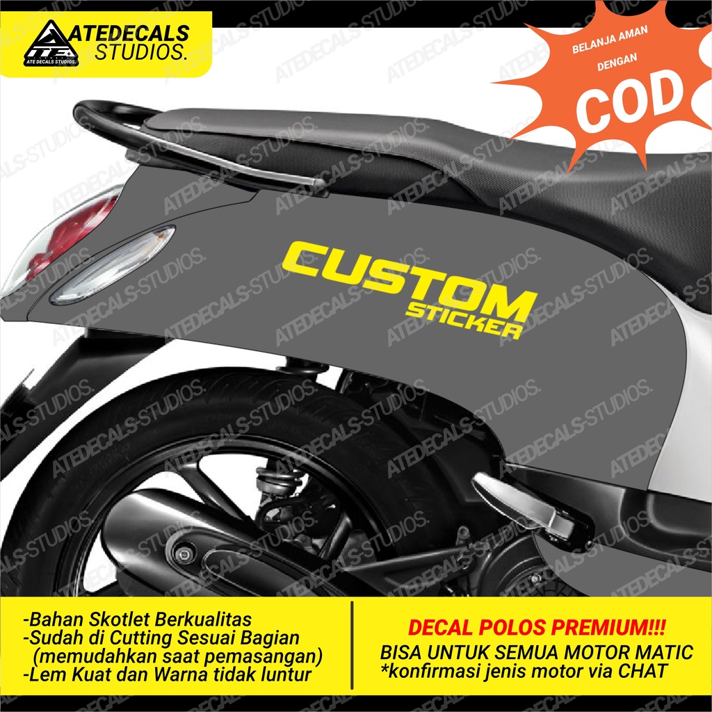 Decal Polos SCOOPY Merah Candy, Scoopy fullbody, scoopy full body polos ...