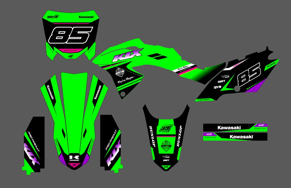 DECAL KLX BF HIJAU CUSTOM (Madinah Sticker) | Lazada Indonesia