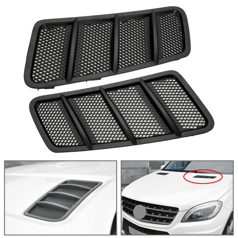 2X Side Hood Air Vent Grille Cover for Mercedes-Benz W166 ML GL Class ...