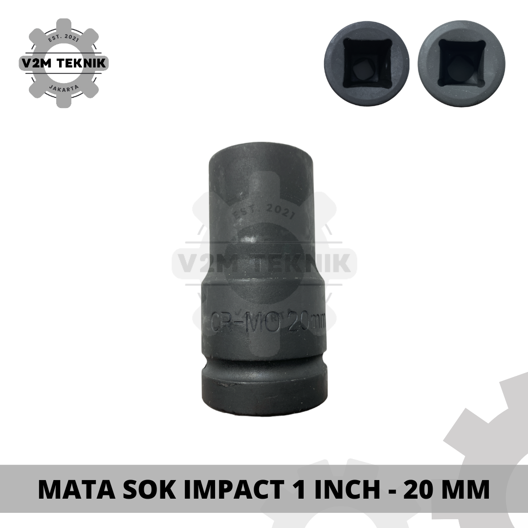 Mata Kunci Sok Impact 1 Inch / Mata Shock / Socket Impact 1" / Mata ...