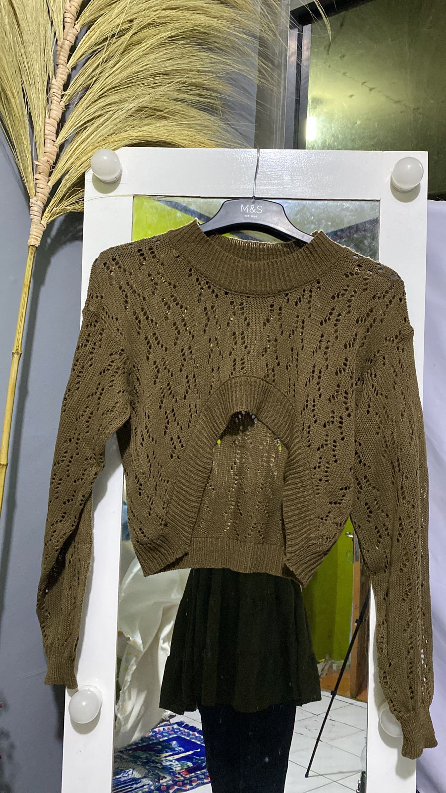 MILKA BALON Outher Crop//Outwear Blouse//rajut premiumm | Lazada Indonesia