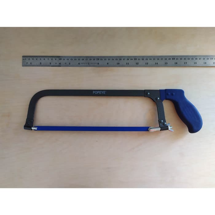 CATUR- POPOYE GAGANG GERGAJI BESI HACKSAW FRAME GAGANG KARET TEBAL KUAT ...