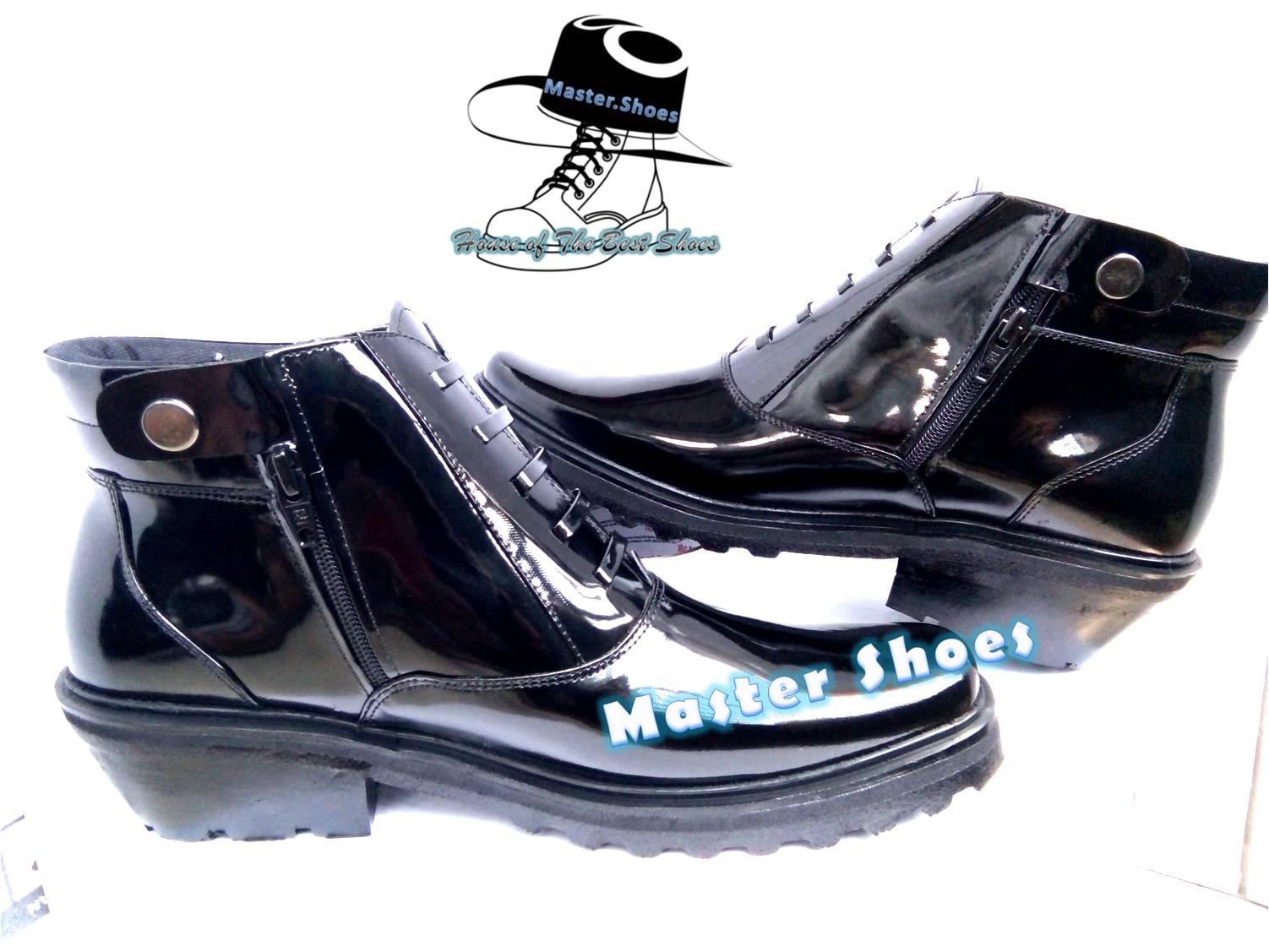 Sepatu PDH Perwira Tinggi 03.Ceko Premium Quality Kulit asli mengkilap ...