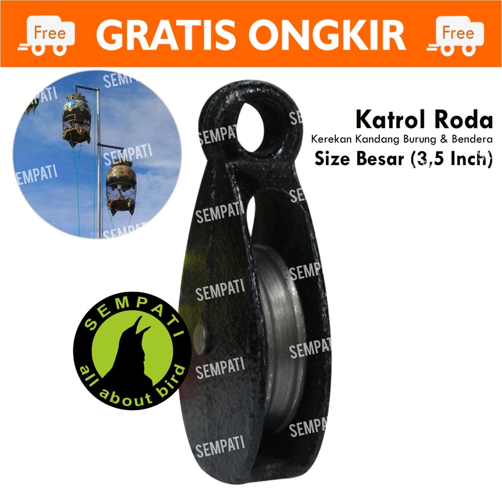 KATROL MINI CARLTON PUILEY 3/4" 1 " KEREKAN SARANG BURUNG KATROL ...