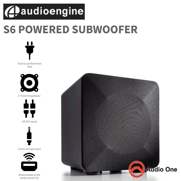Audioengine S6 6" Compact aktif active subwoofer | Lazada Indonesia