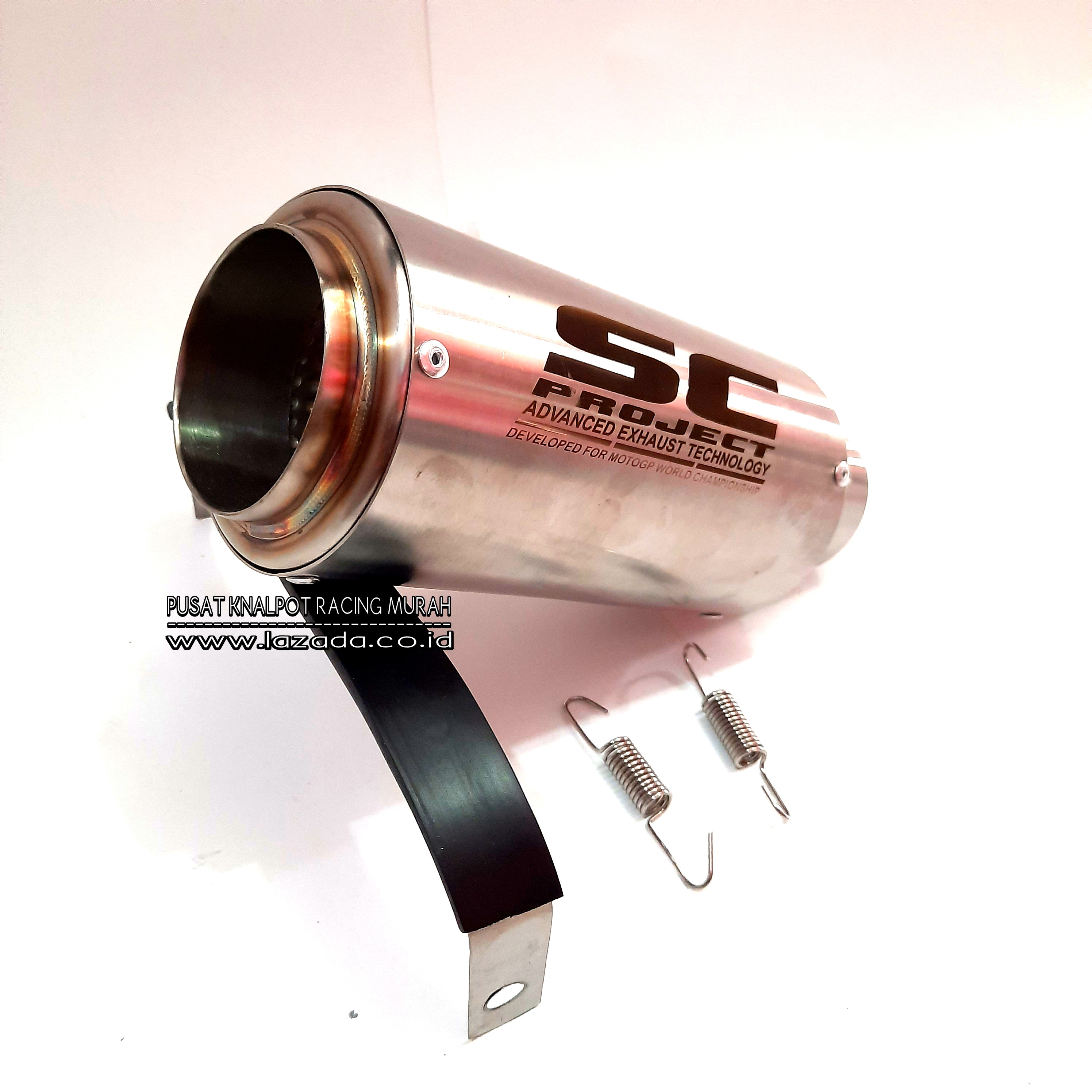 Knalpot racing SC Project inlet 50mm Silencer SC Project slencer SC ...