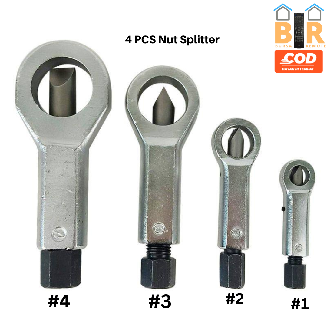 Nut Splitter Ekstraktor / Kunci Buka Mur Pemisah Baut Karat Rusak Doll ...