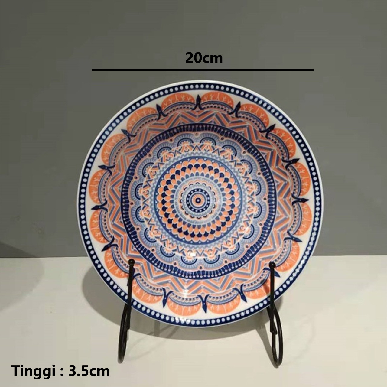 Piring Keramik dan Mangkok Keramik Motif Batik 20cm | Lazada Indonesia