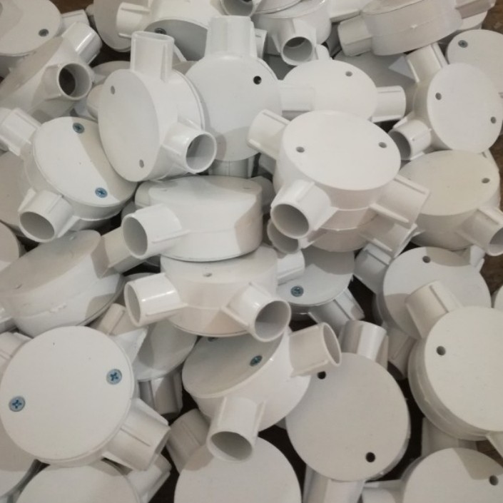 T DUS listrik cabang 3 TDOS pipa conduit 20mm putih TDUS 3 sisi pvc ...