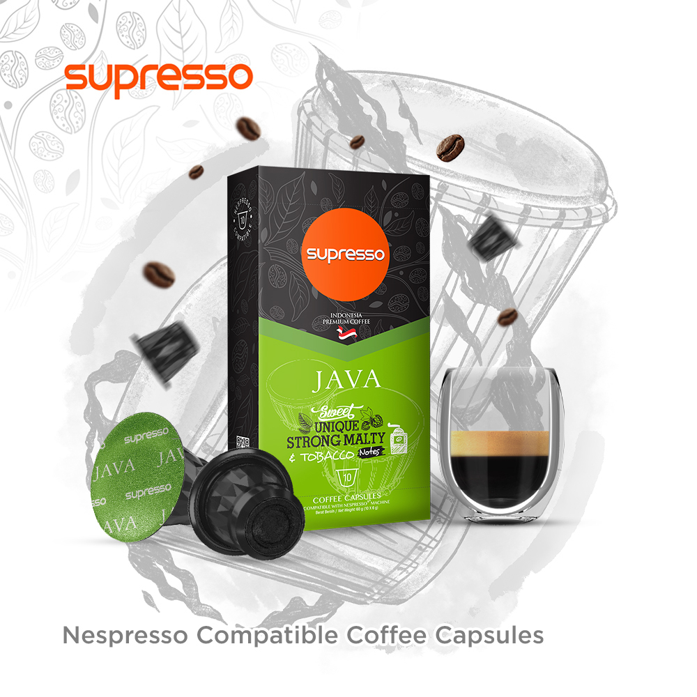 Supresso Java Coffee Capsules / Kopi Kapsul | Nespresso Compatible | Lazada Indonesia