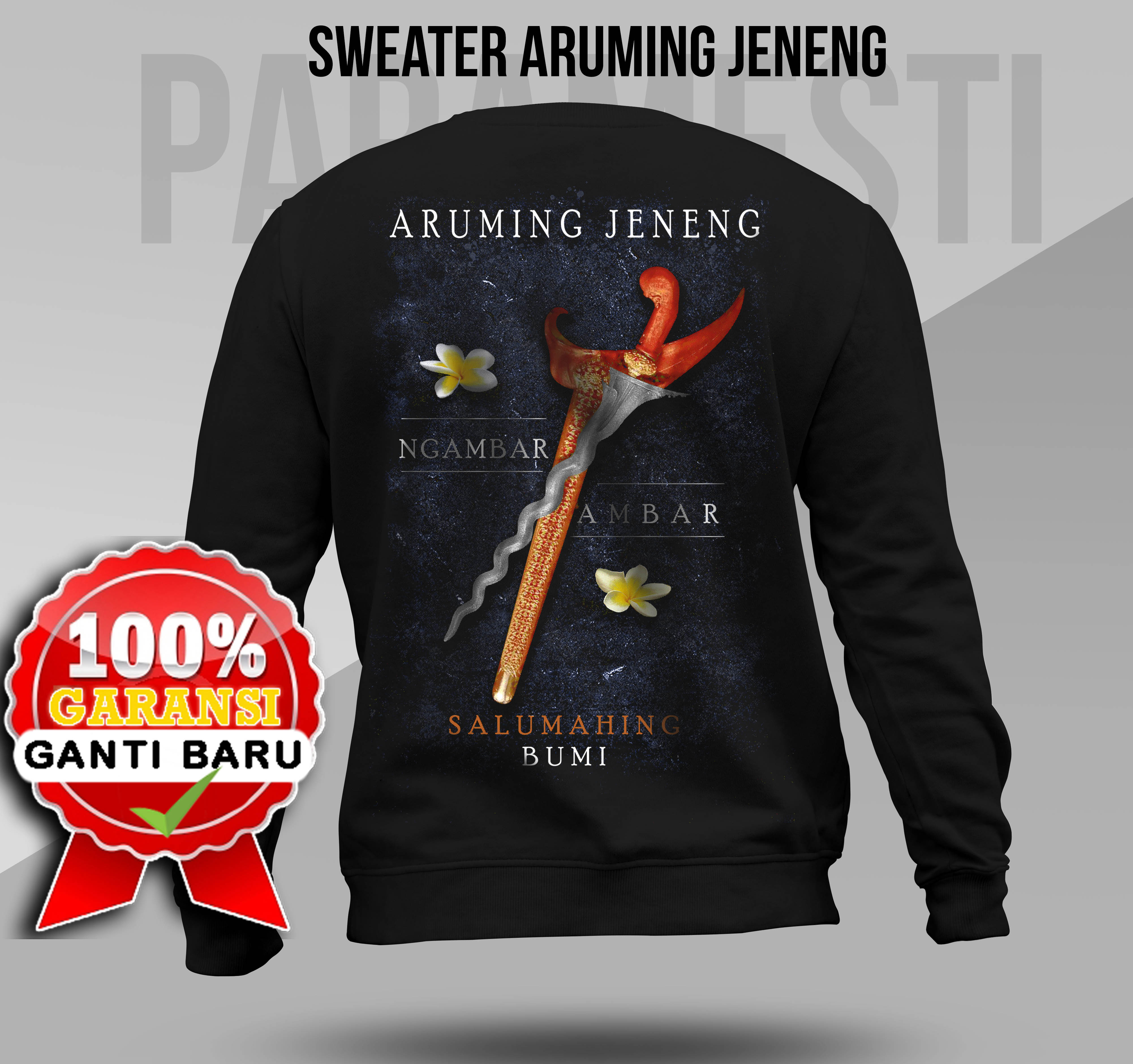 Paramesti Sweater Jawa Wayang Aruming Jeneng | Lazada Indonesia