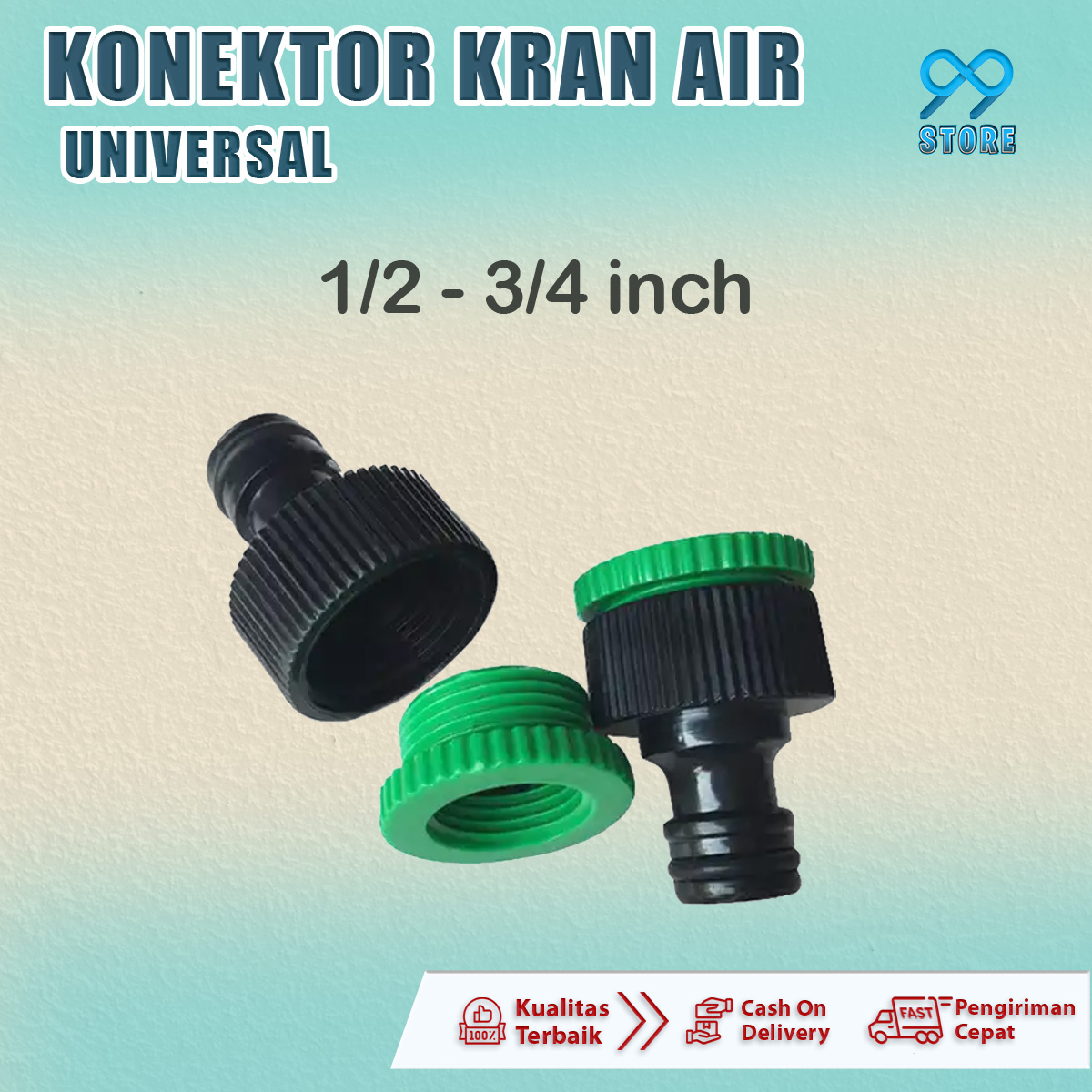 Tap Adapter Konektor 1/2 3/4 Drat dalam untuk Quick Connect / TAP ...