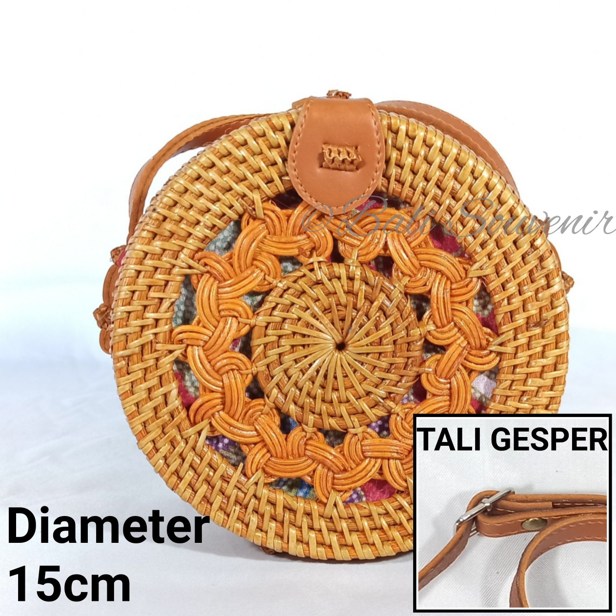 Tas Rotan Bulat Kualitas PREMIUM Grade Super, Ulir Coklat | Lazada ...
