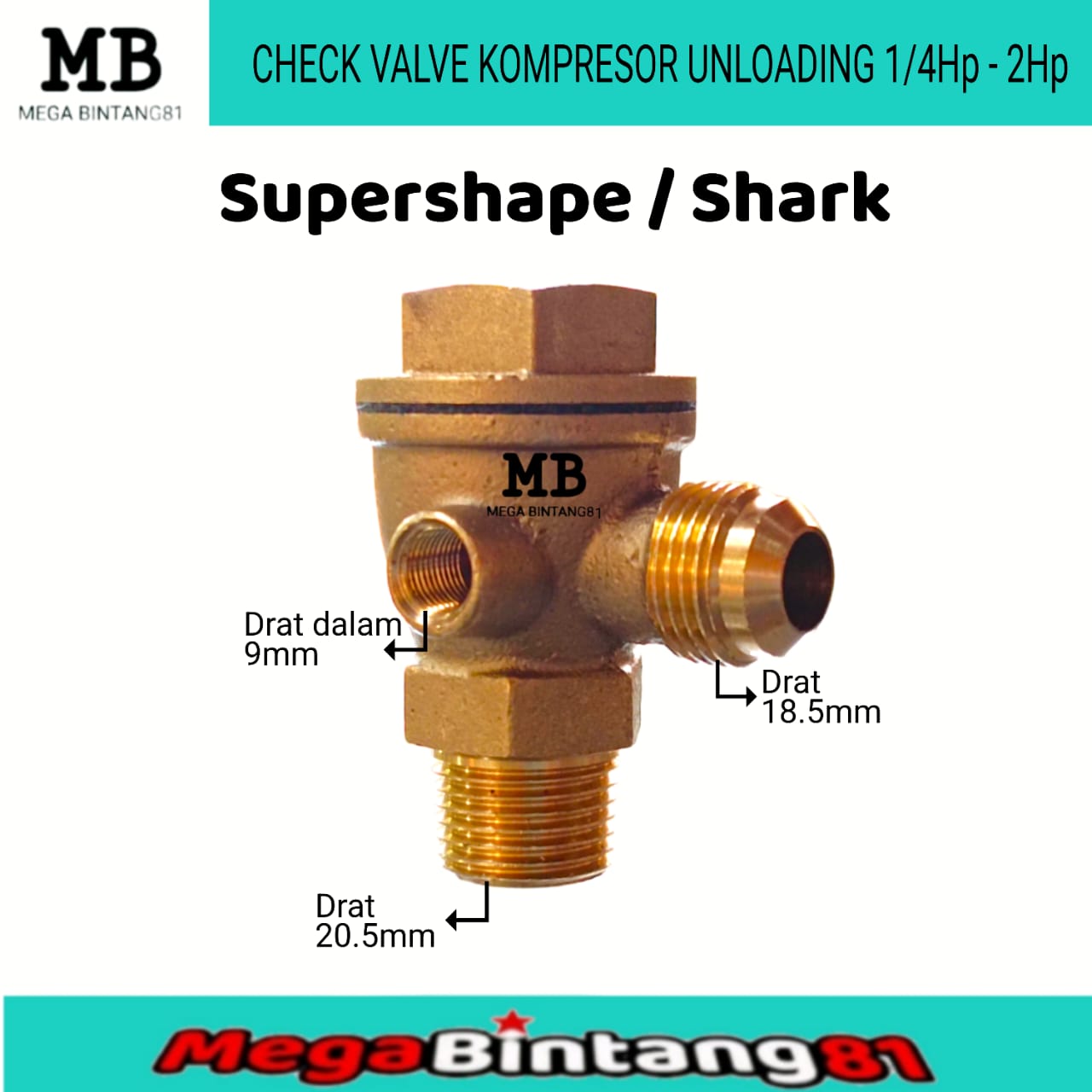 Check valve kompresor 2 hp check valve kompresor 1/2 - 2hp SUPERSHAPE ...
