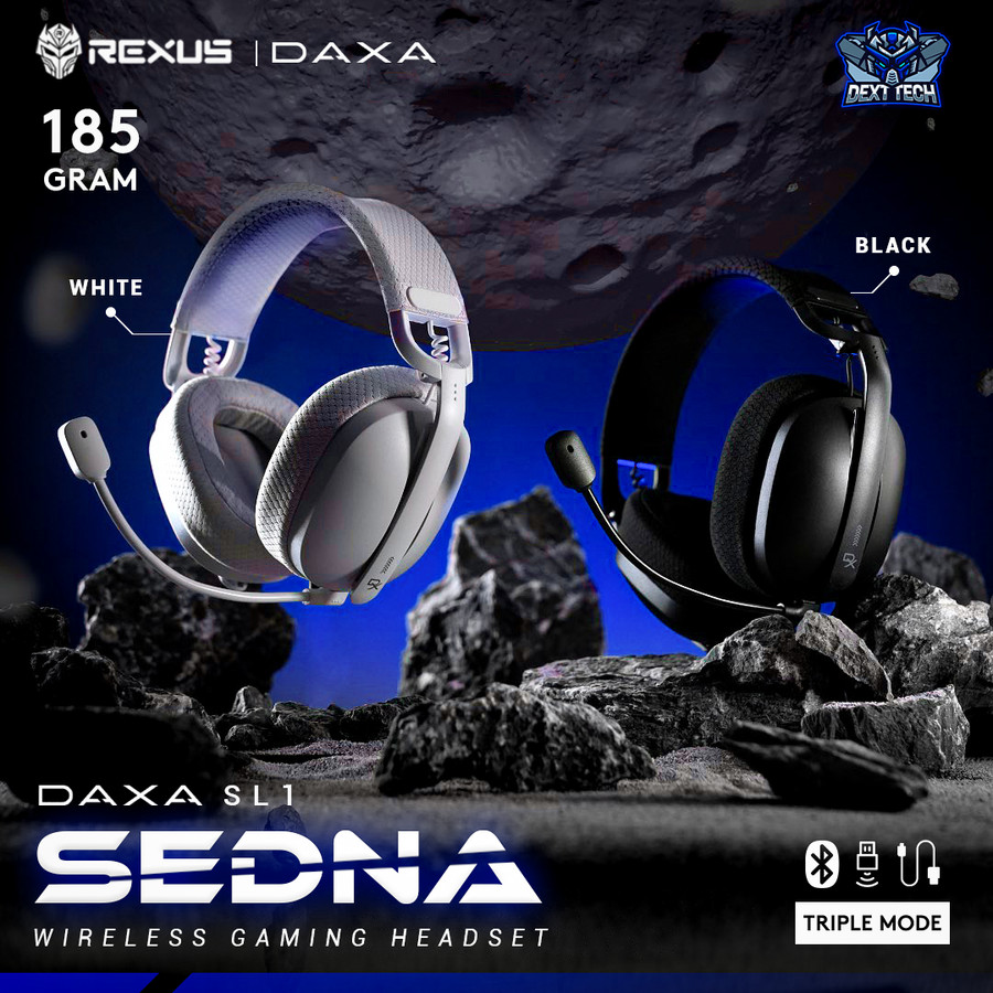 Rexus Daxa Sedna Lightweight 3in1 Connection Wireless Gaming Headset ...