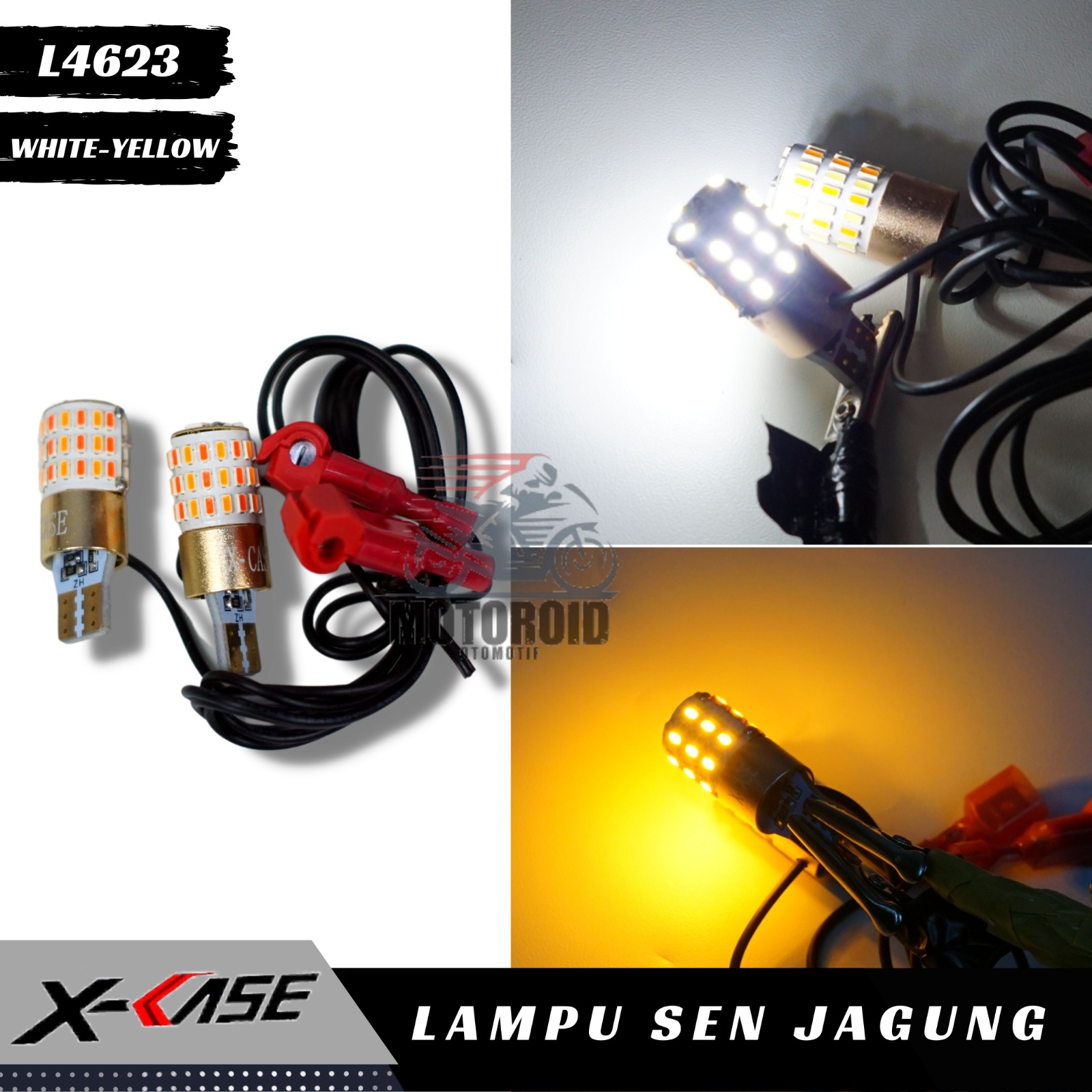 Lampu Sen Motor Lampu Jagung Led T10 JS-4623 Model Plus Senja Lampu Sen ...