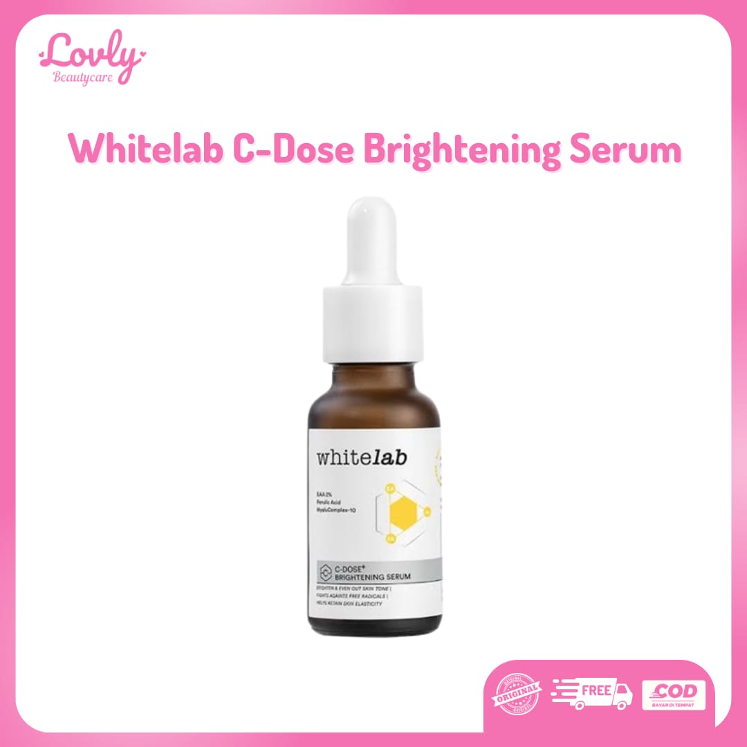 Whitelab C-Dose+ Brightening Serum - Serum Vitamin C Antioksidan Tinggi Untuk Kulit Cerah Dan ...