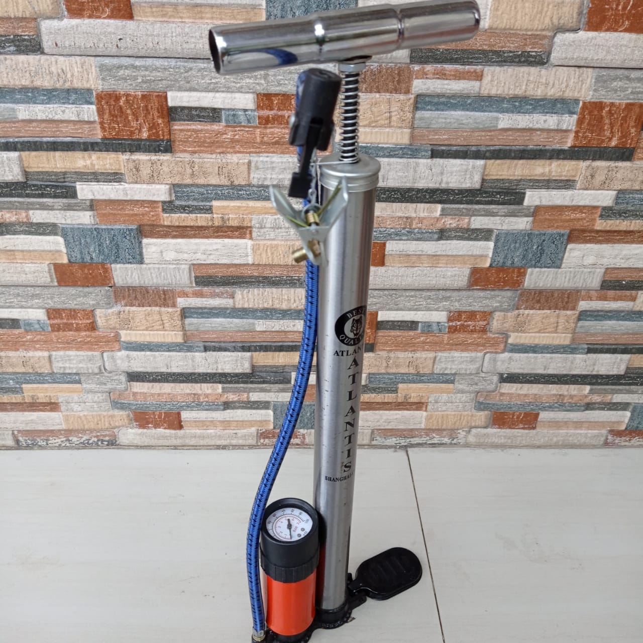 BIGMOM - Pompa Tabung Atlantis Alloy Stainless / Pompa Sepeda / Pompa ...