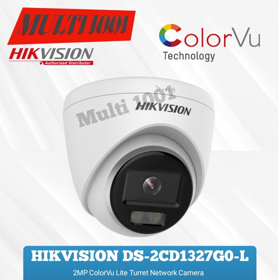 HIKVISION ColorVu Lite IP CAMERA 2MP DS-2CD1327G0-L / PoE | Lazada Indonesia