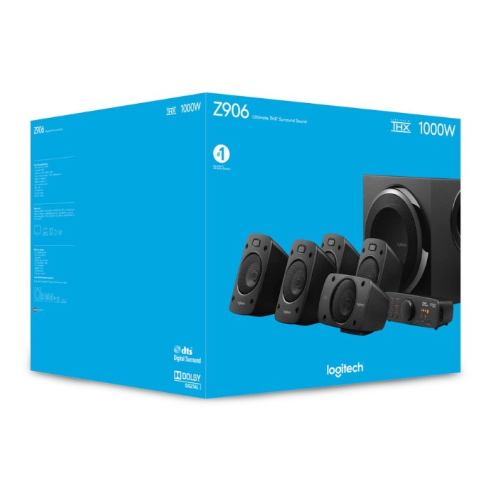Logitech Z906 5.1 Surround Sound Speaker System | Lazada Indonesia
